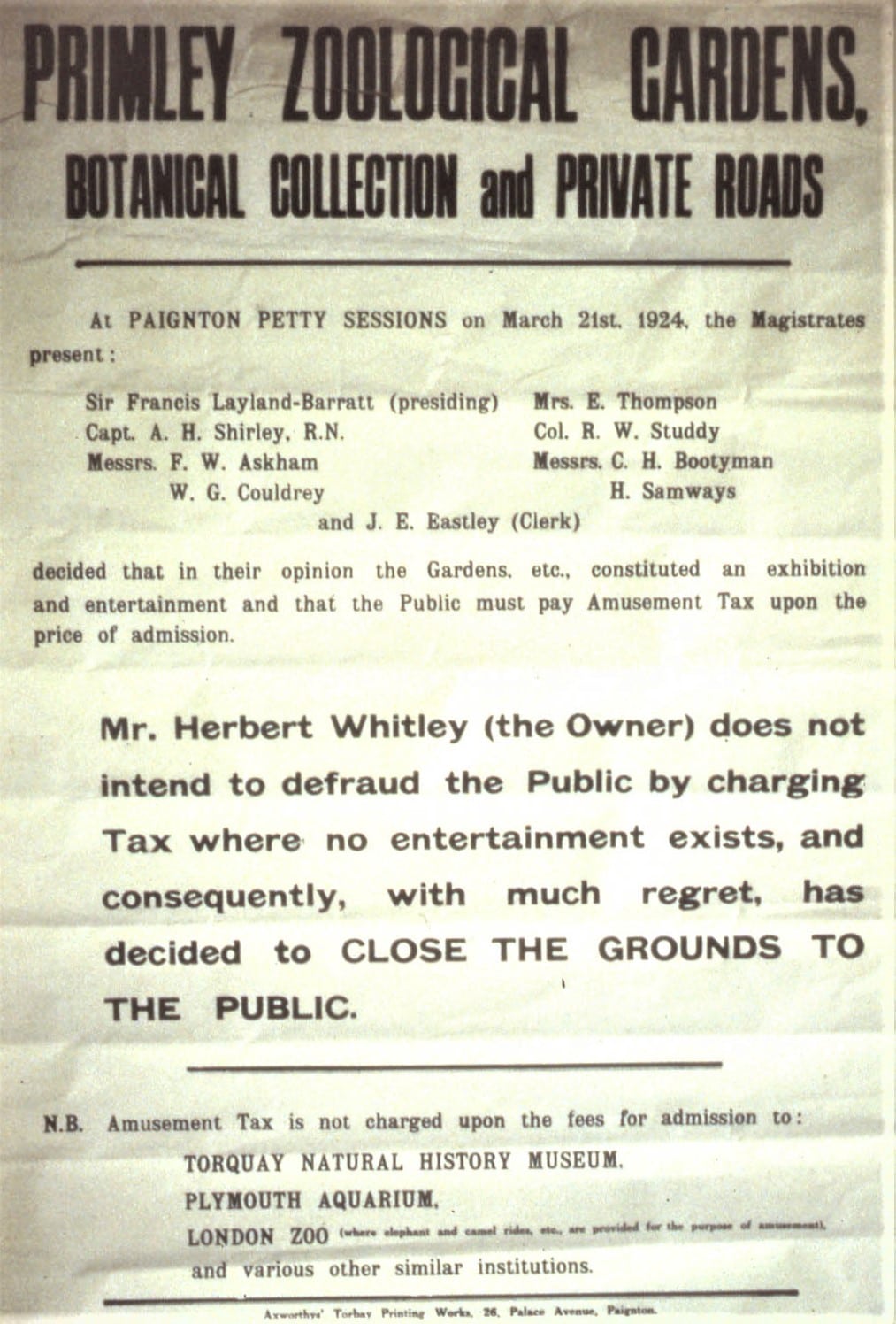 Our Story: The Early Years – What Are Zoos For? • Paignton Zoo